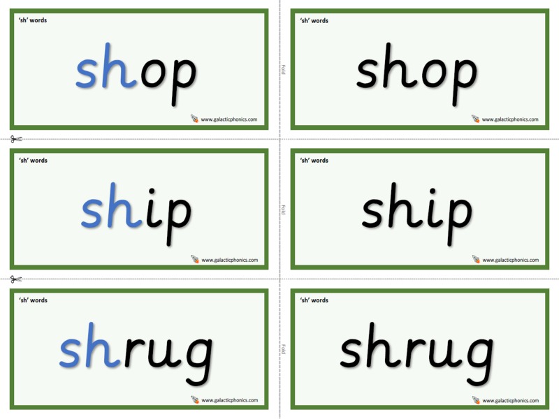 Sh Phonics Worksheets And Games Galactic Phonics