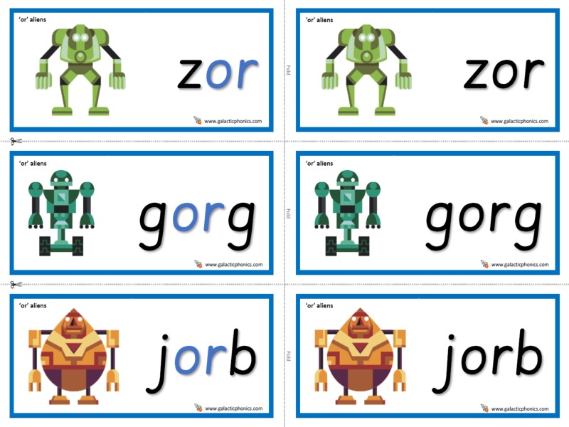 or phonics worksheets and games - Galactic Phonics