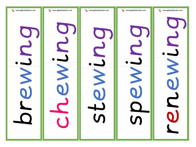 Ew Phonics Worksheets And Games Galactic Phonics