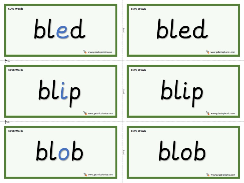 Consonant Blends - Galactic Phonics