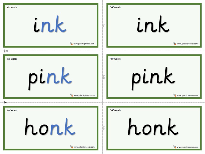nk worksheets and games - Galactic Phonics