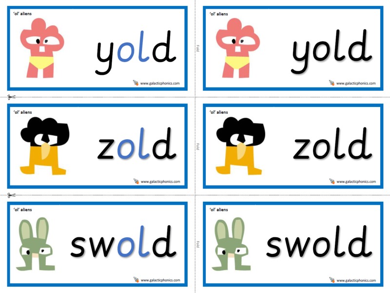 long o worksheets and games - Galactic Phonics