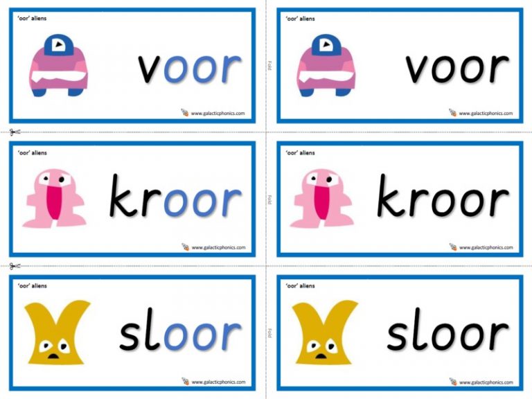'or' phonics worksheets and games - Galactic Phonics