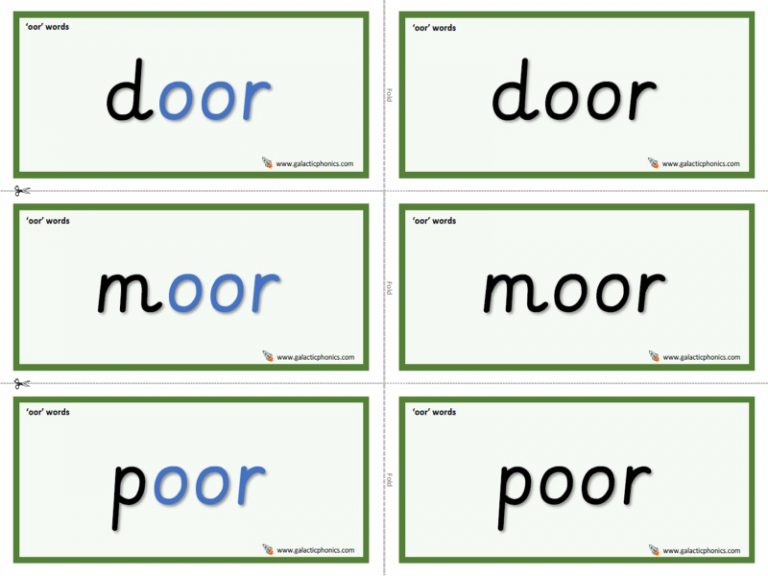 'or' phonics worksheets and games - Galactic Phonics