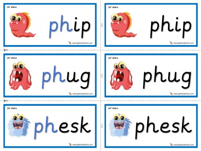 ph phonics worksheets and games - Galactic Phonics