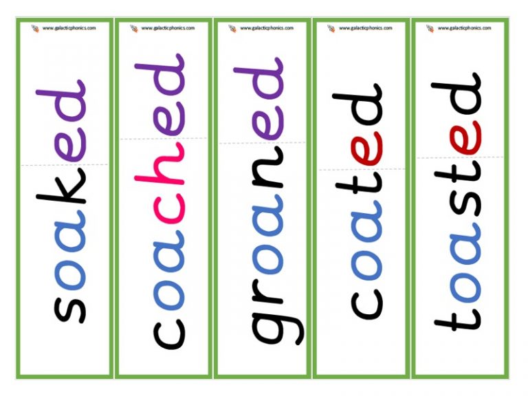 Free 'oa' worksheets and games - Galactic Phonics