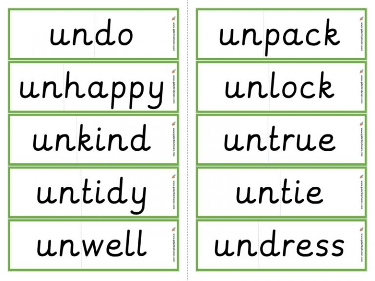 year 1 prefixes un- prefix worksheets and resources - Galactic Phonics