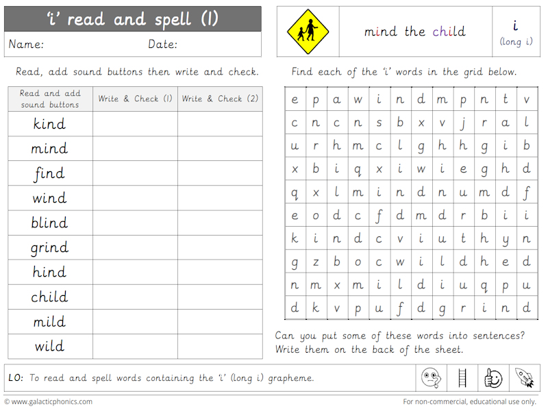 other 'long i' - Galactic Phonics