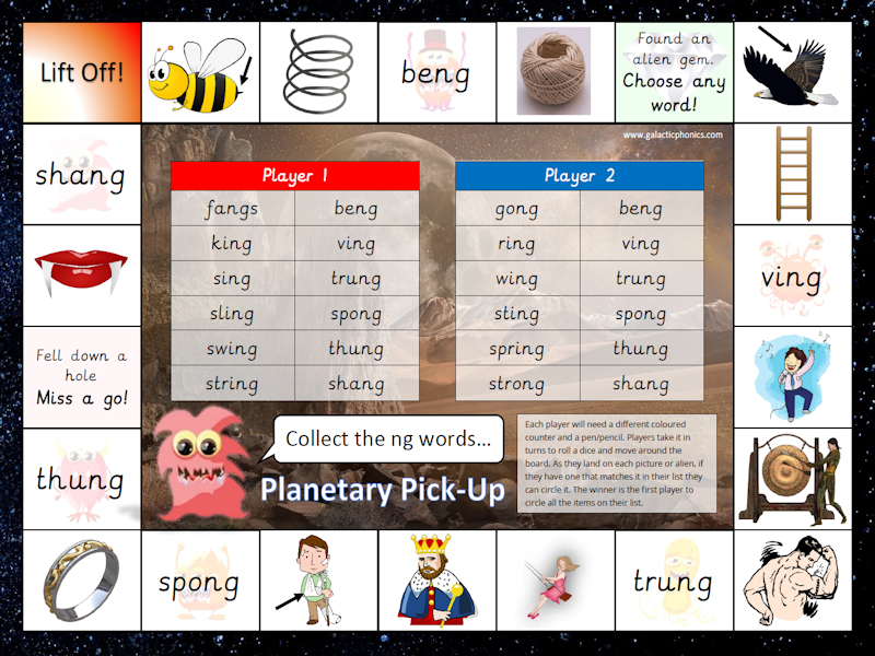 ng phonics worksheets and games - Galactic Phonics