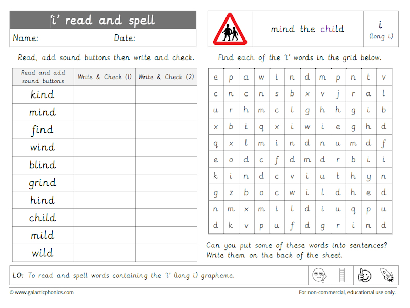 i long i - Galactic Phonics