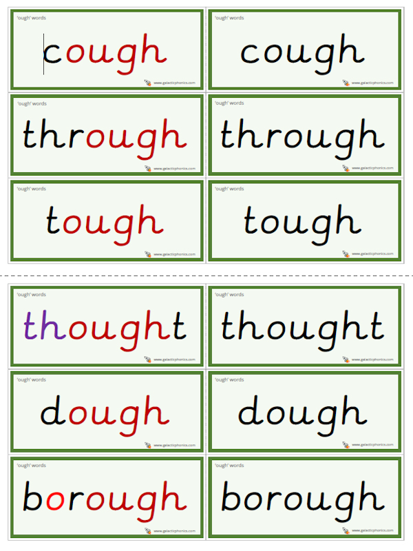 year 5 year 6 ei ough - Galactic Phonics