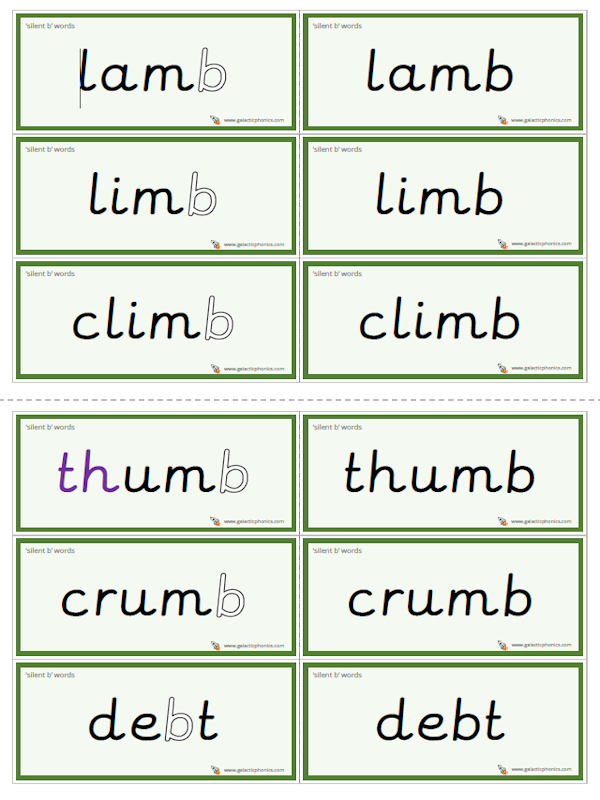 year 5 year 6 silent letters - Galactic Phonics