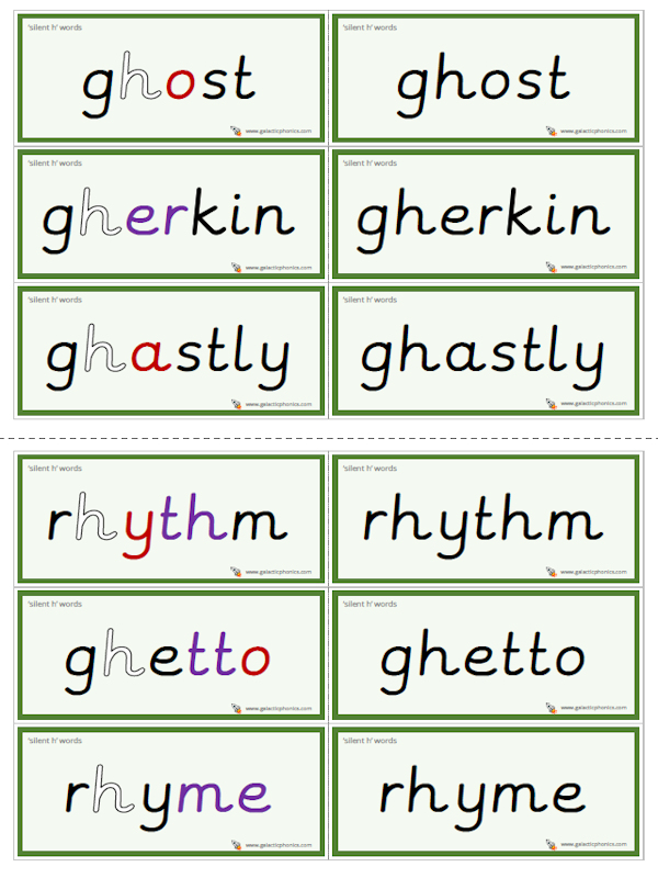 year 5 year 6 silent letters - Galactic Phonics