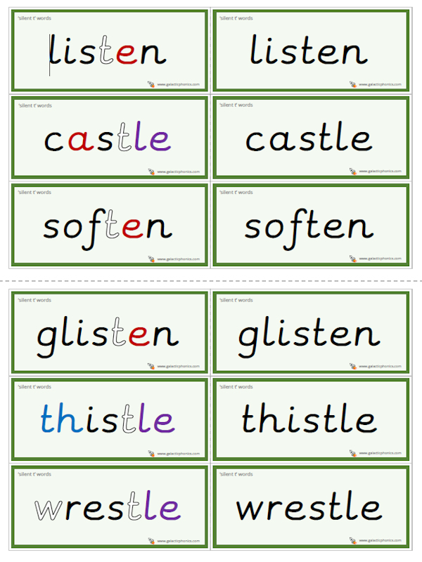year 5 year 6 silent letters - Galactic Phonics
