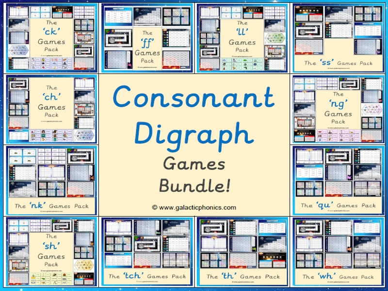 Consonant Digraph Worksheets and Resources - Galactic Phonics