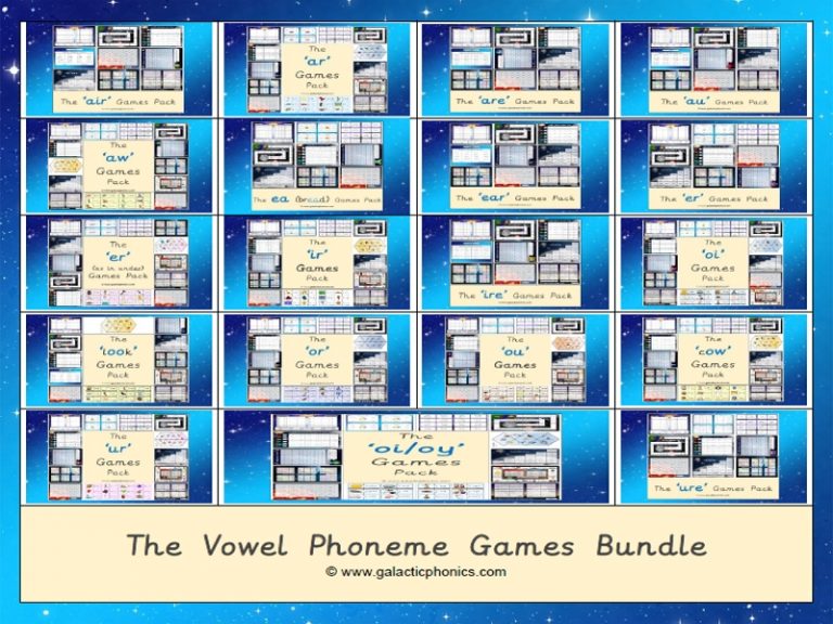 Galactic Phonics - Phonics Worksheets, Games and Resources