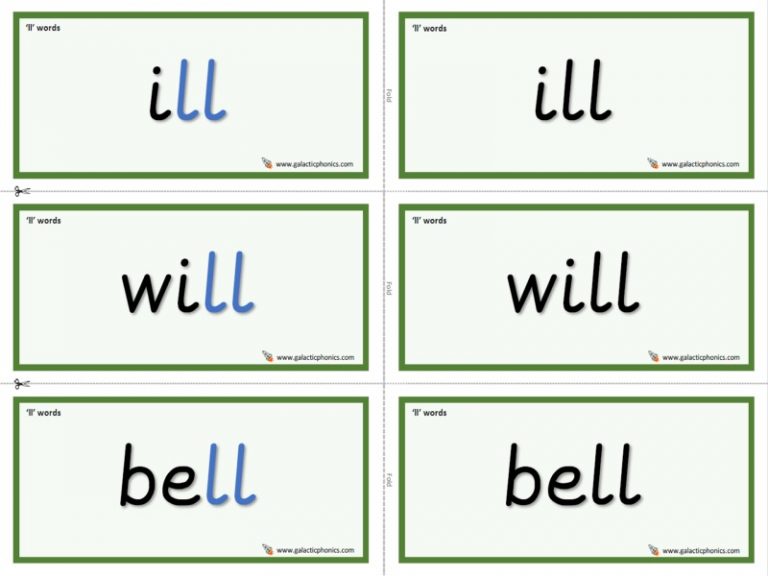 ll worksheets and games - Galactic Phonics