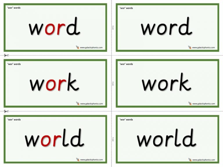 wor phonics worksheets and games - Galactic Phonics