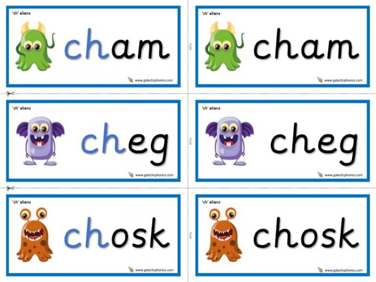 ch worksheets and games - Galactic Phonics