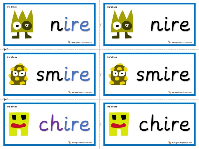 ire phonics worksheets and games - Galactic Phonics