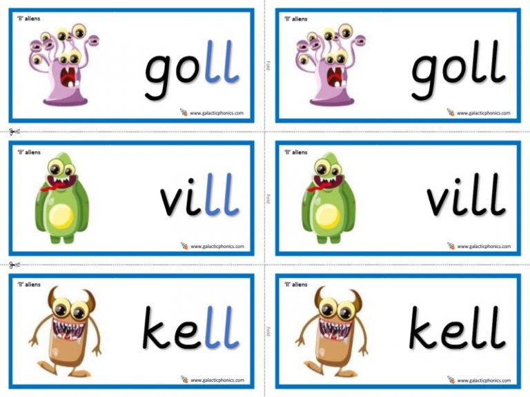 ll worksheets and games - Galactic Phonics