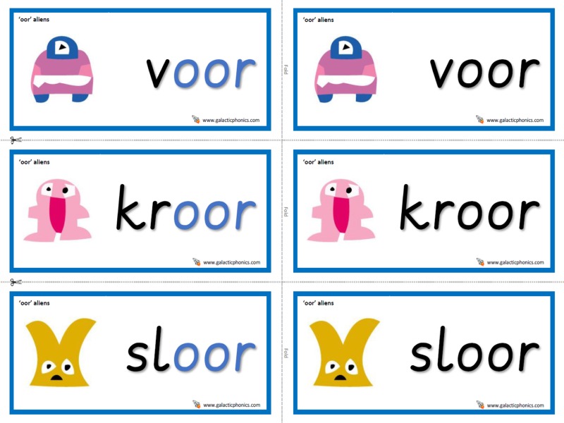 'or' phonics worksheets and games - Galactic Phonics