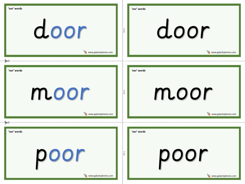 'or' phonics worksheets and games - Galactic Phonics