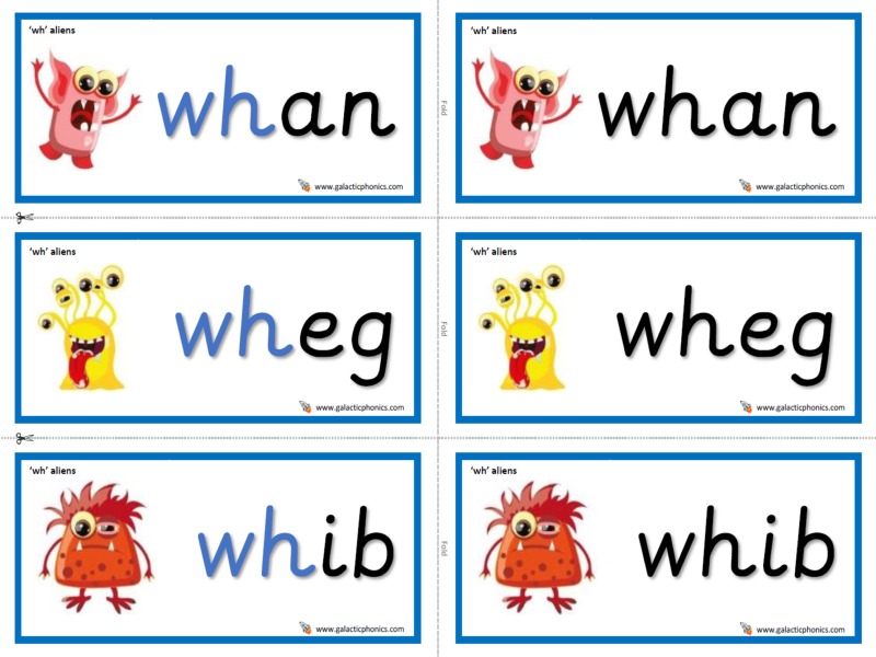 wh phonics worksheets and games - Galactic Phonics