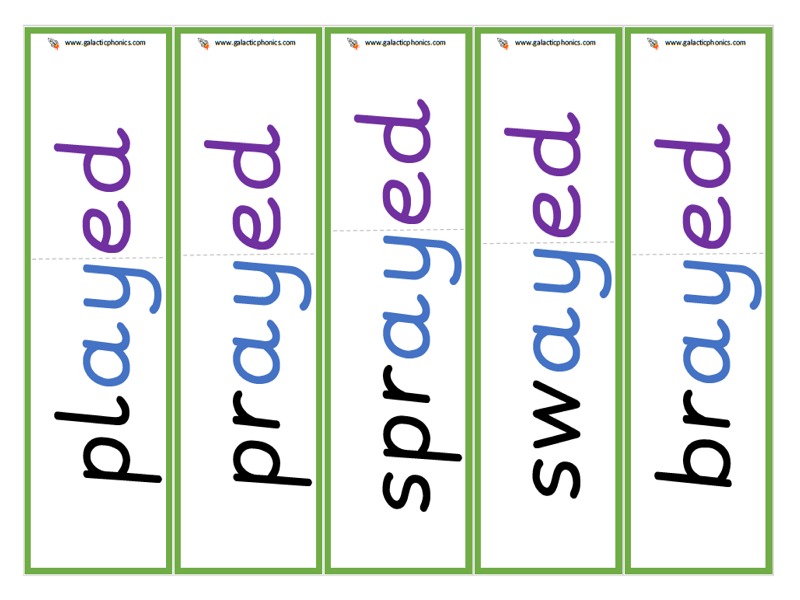 Free 'ay' worksheets and games - Galactic Phonics