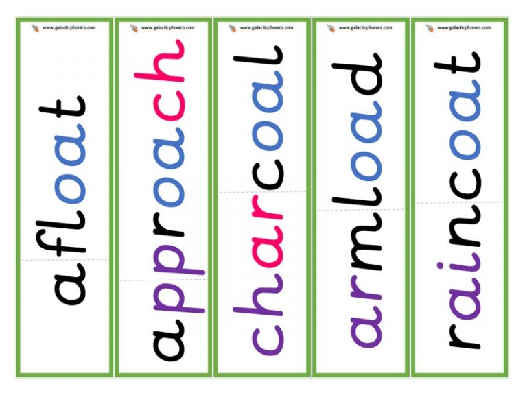 Free 'oa' worksheets and games - Galactic Phonics