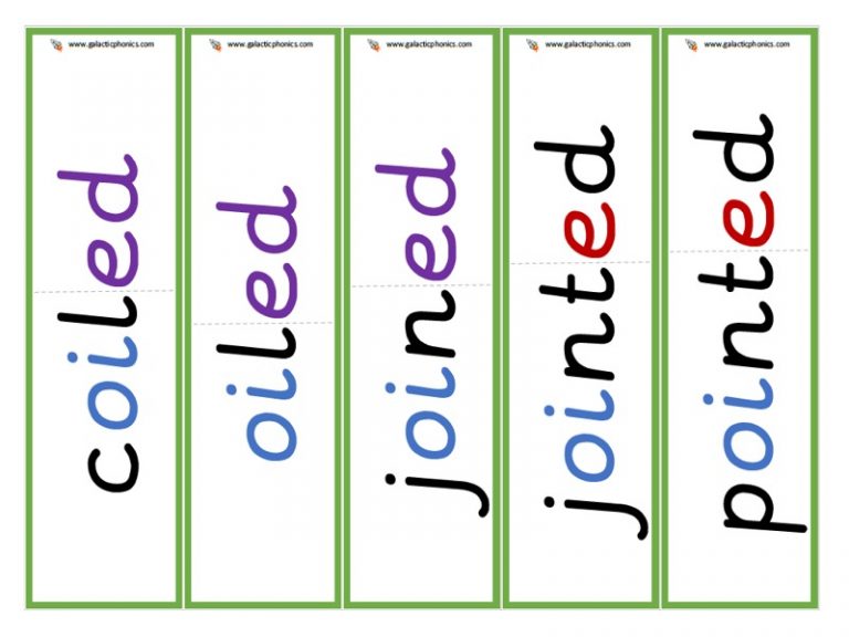 oi phonics worksheets and games - Galactic Phonics