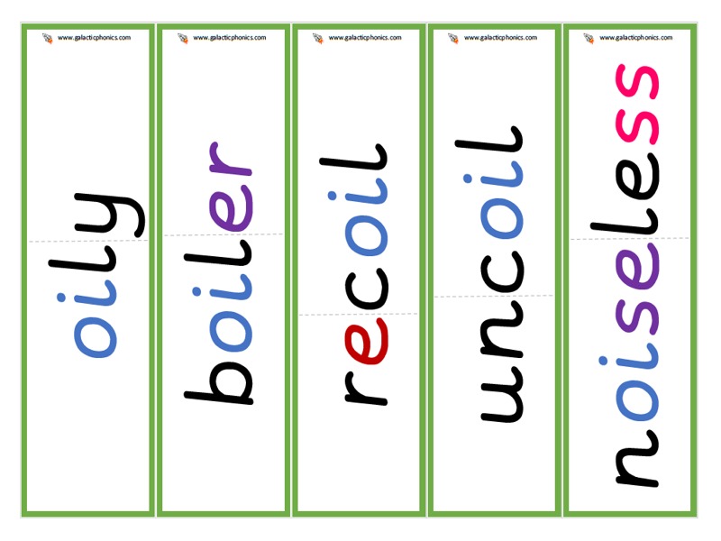 oi phonics worksheets and games - Galactic Phonics