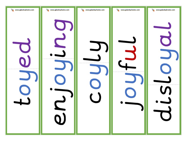 'oy' phonics worksheets and games - Galactic Phonics