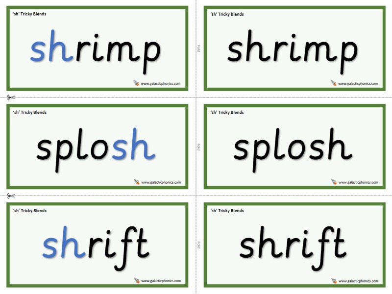 sh phonics worksheets and games - Galactic Phonics