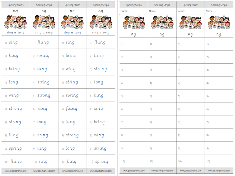 ng phonics worksheets and games - Galactic Phonics