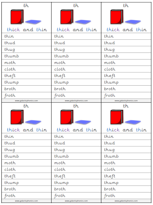 th phonics worksheets and games - Galactic Phonics