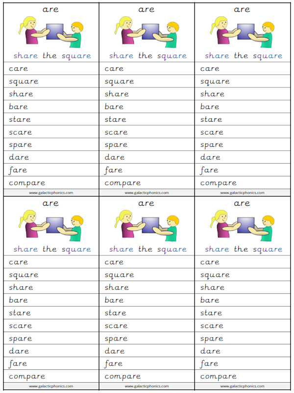 are phonics worksheets and games - Galactic Phonics