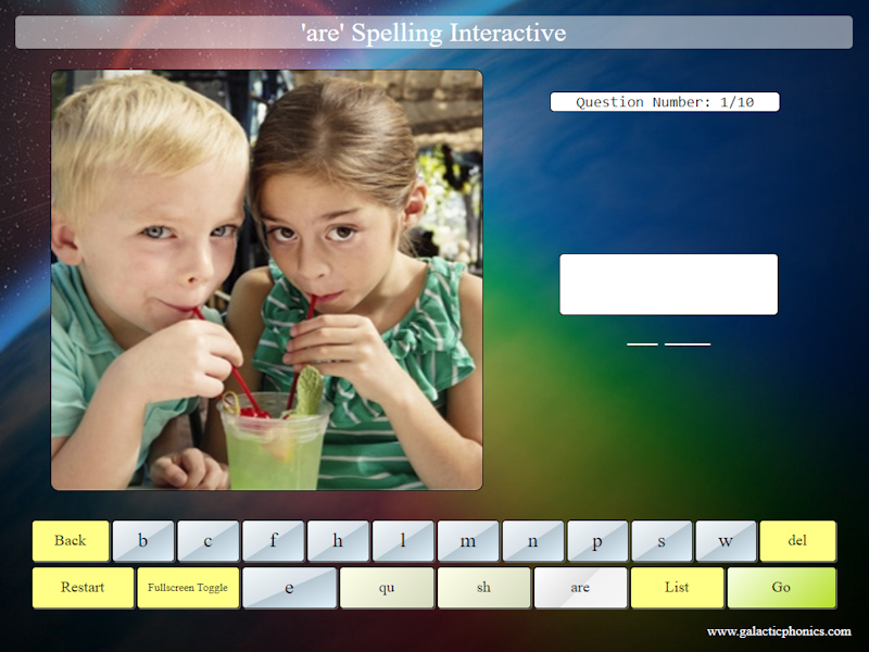 are phonics worksheets and games - Galactic Phonics