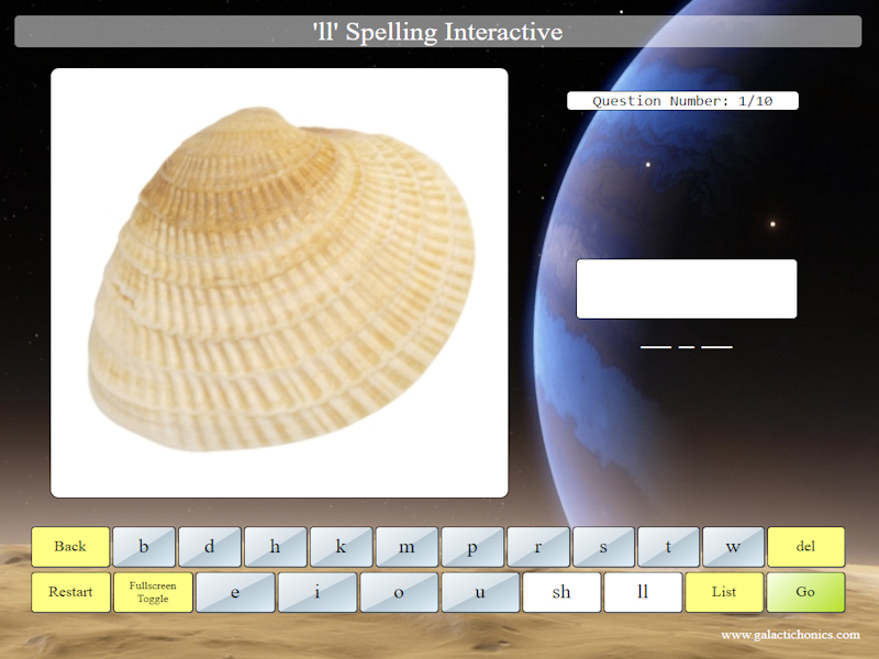 ll worksheets and games - Galactic Phonics