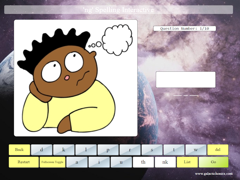 nk worksheets and games - Galactic Phonics