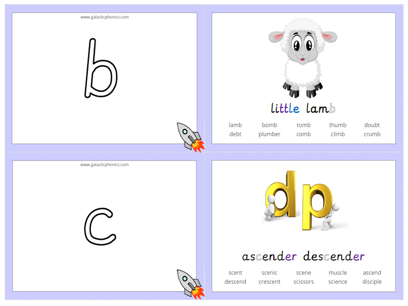 Silent Letters - Galactic Phonics