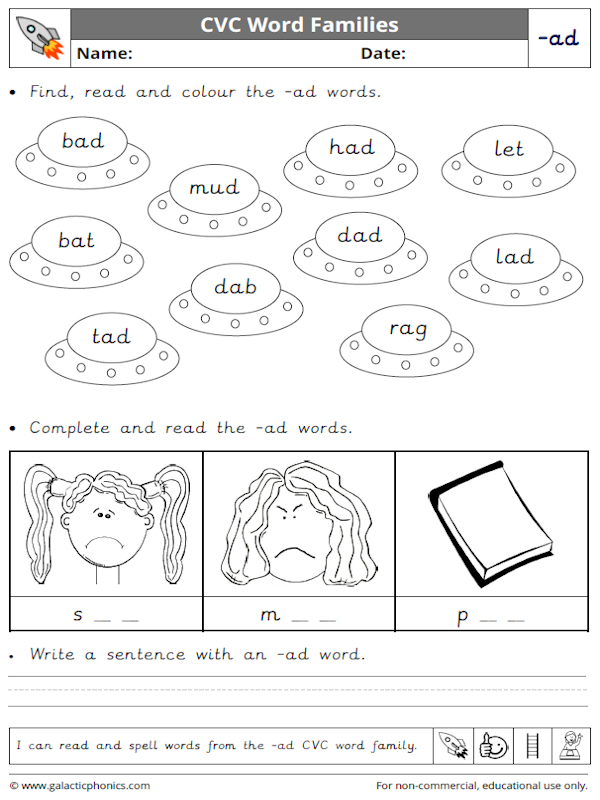 CVC Words - Galactic Phonics