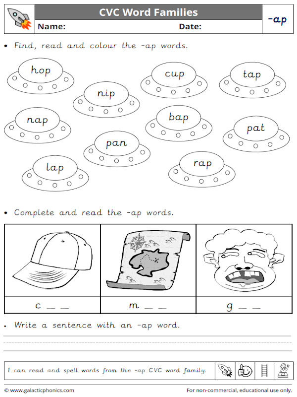 CVC Words - Galactic Phonics
