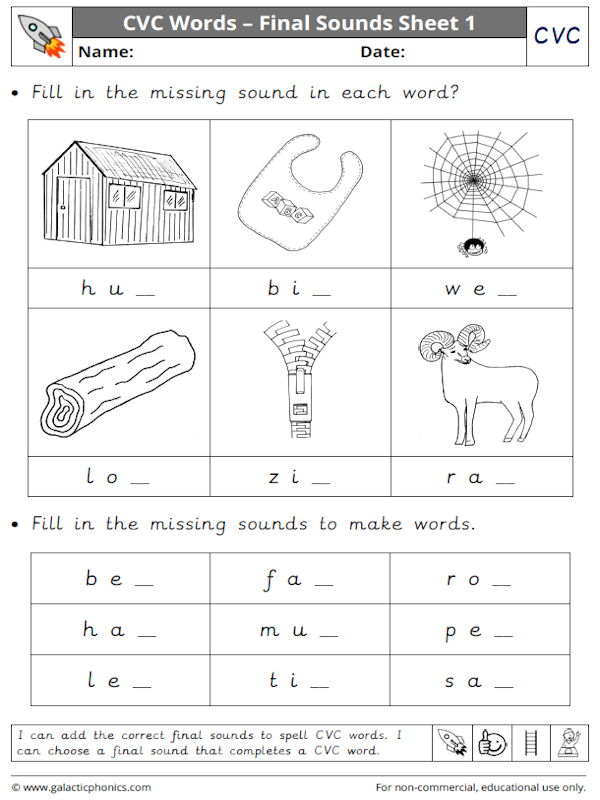 CVC Words - Galactic Phonics