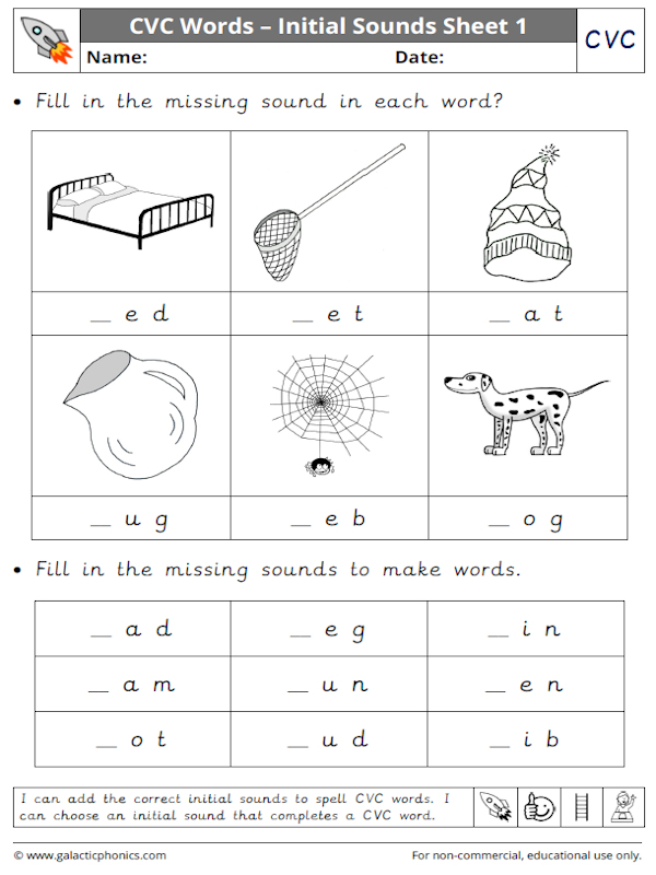 CVC Words - Galactic Phonics