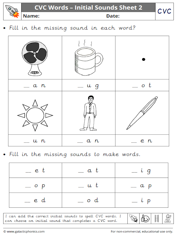 CVC Words - Galactic Phonics