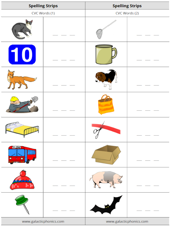 CVC Words - Galactic Phonics