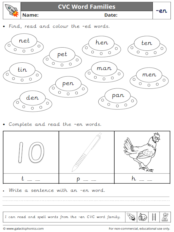 CVC Words - Galactic Phonics