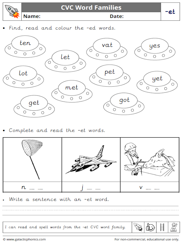 CVC Words - Galactic Phonics