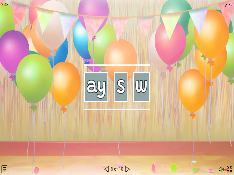 Free 'ay' worksheets and games - Galactic Phonics